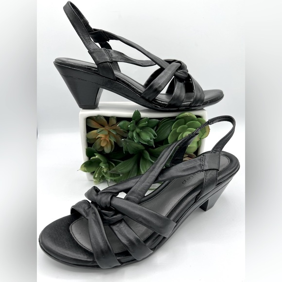 Eurostep | Shoes | Eurostep Betty Sandals Heels Black | Poshmark